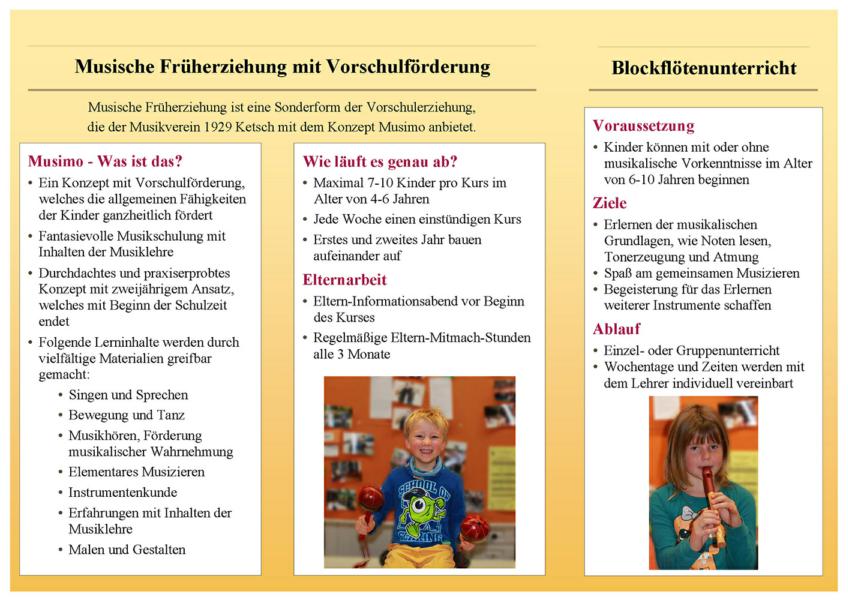 MUSIMO und Blockflötenunterricht – Musikverein 1929 Ketsch e.V.